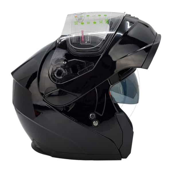 ΚΡΑΝΟΣ ΣΠΑΣΤΟ FLIP UP CORSA CF155 ΜΑΥΡΟ - Moto-Shop Φασουλάκης